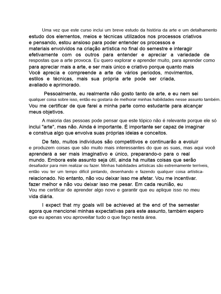 expectativas na apreciação da arte | PDF