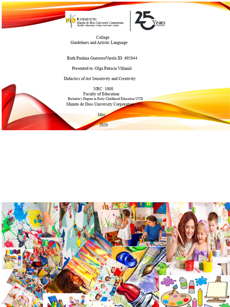 didactic collage of art, sensitivity, and creativity | PDF