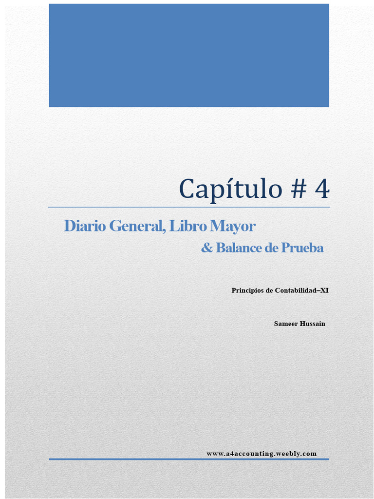 Diario General y Libro Mayor en Contabilidad | PDF | Contabilidad ...