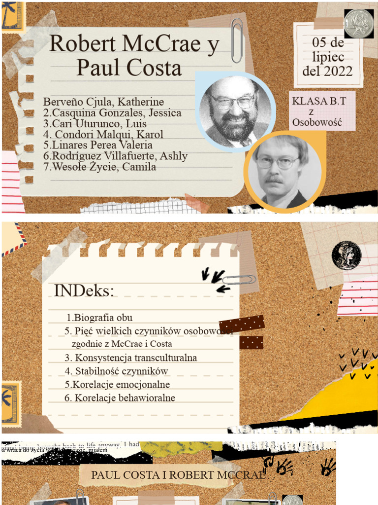 Robert MC Crae I Paul Costa | PDF