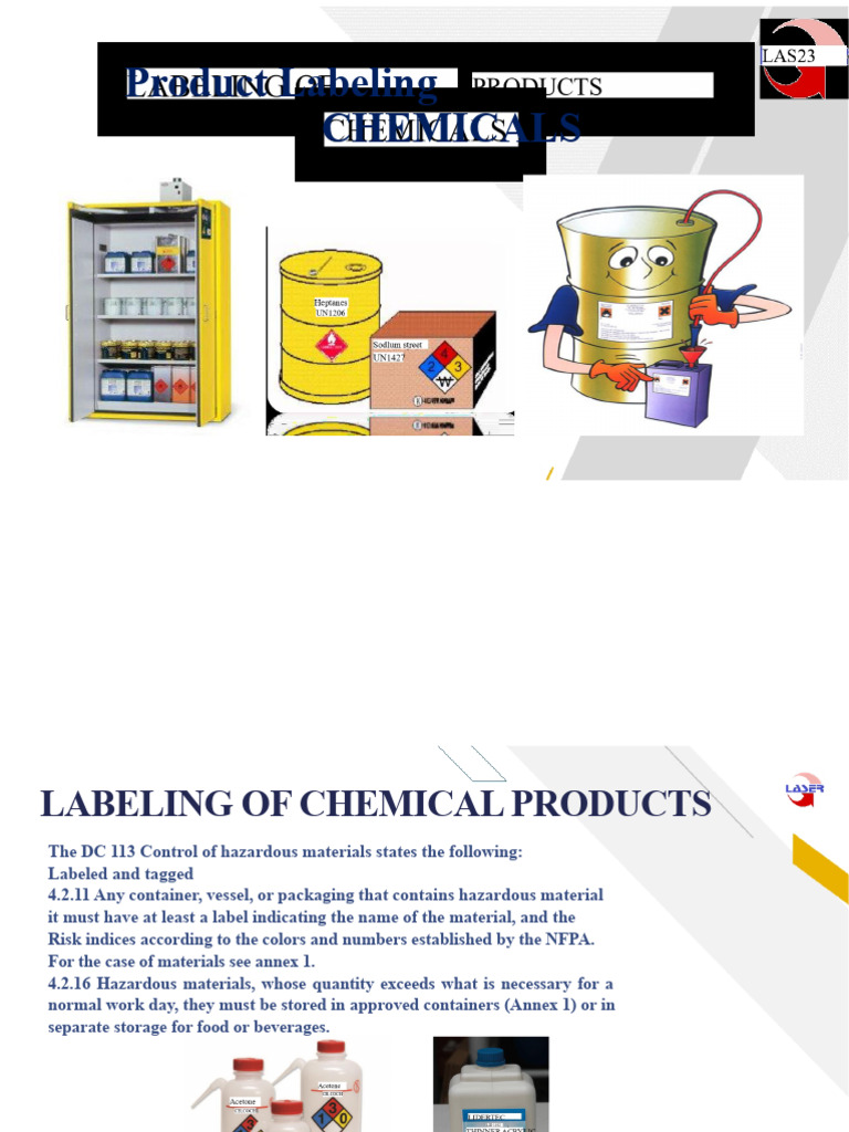 Chemical Product Labeling Guidelines | PDF | Dangerous Goods | Atoms