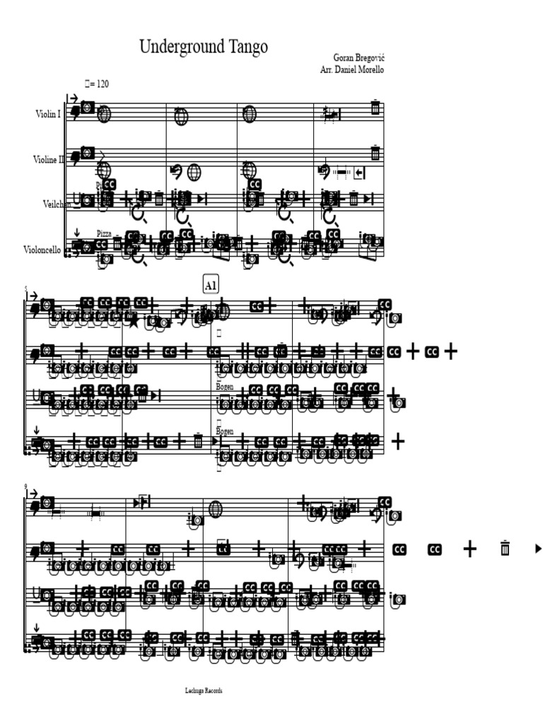 Underground Tango | PDF | Friction Musical Instruments | Musical ...