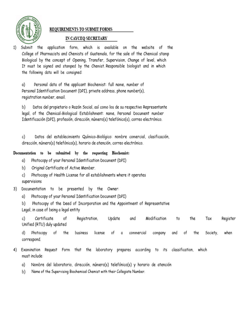 Forms For Clinical Laboratory Procedure 20151 | PDF | Identity Document ...