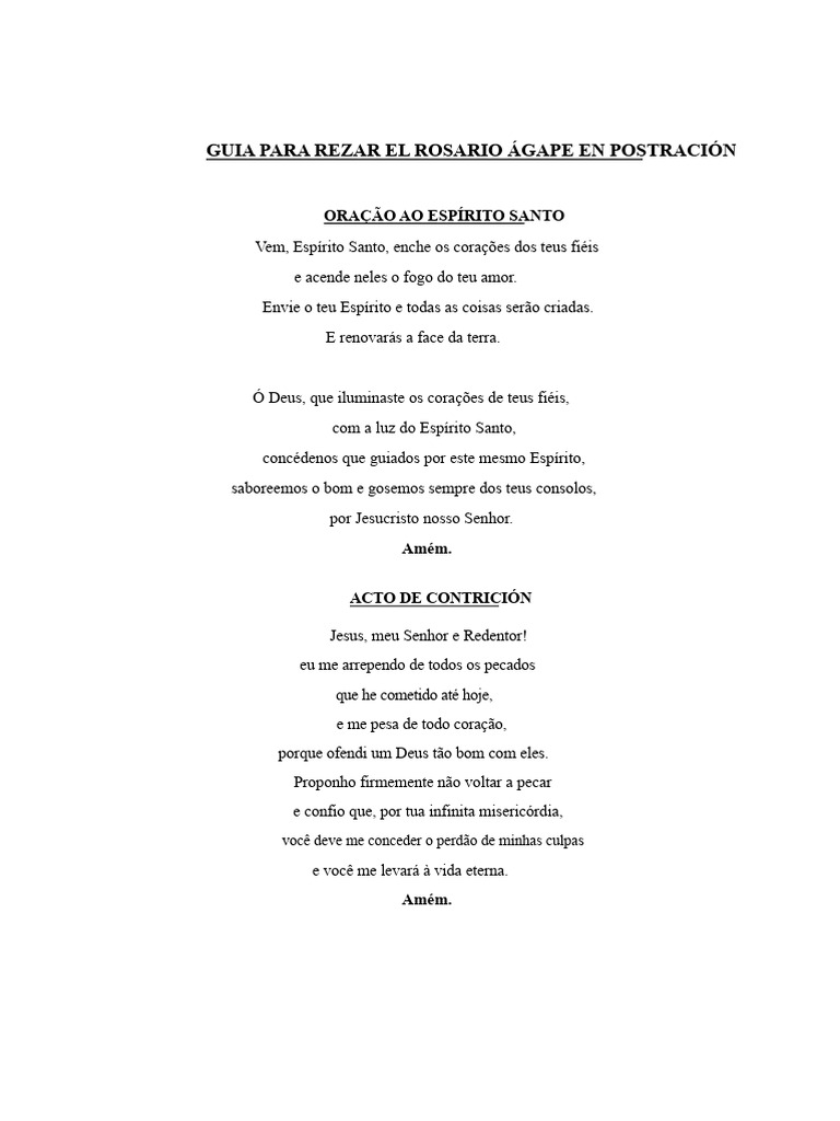 Guia de Oração do Rosário Ágape | PDF | Maria, mãe de Jesus | Rosário
