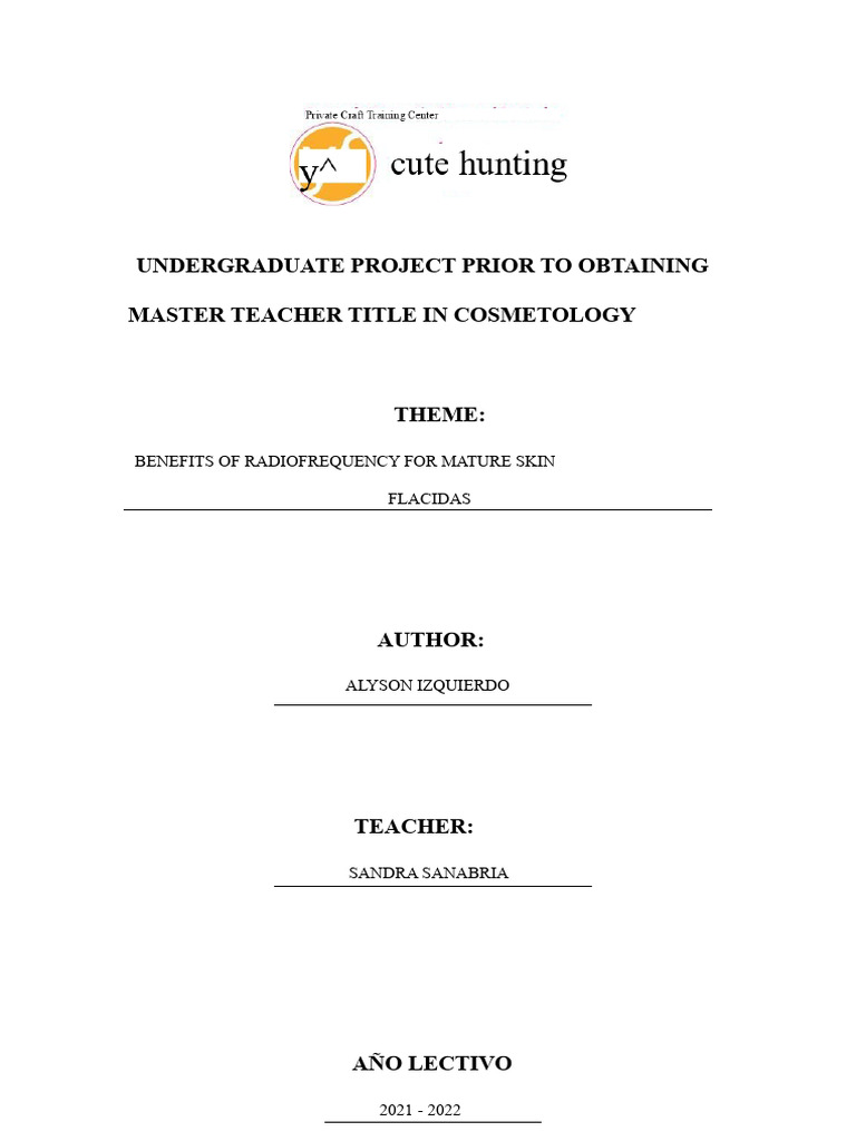 Thesis Cosmetology Aly | PDF | Epidermis | Skin