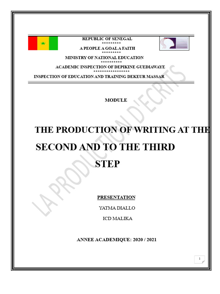 Written Production Training-1 | PDF | Knowledge | Learning