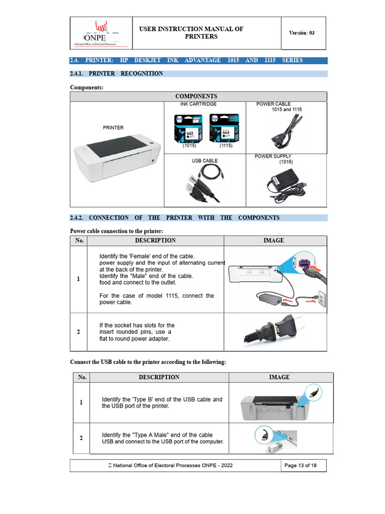 User Instructions Manual for Printers_V03 - HP DESKJET INK ADVANTAGE ...
