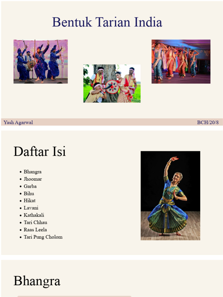 Tarian Tradisional India: Jenis dan Asal Usul | PDF