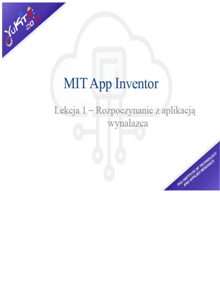 MIT App Inventor | PDF
