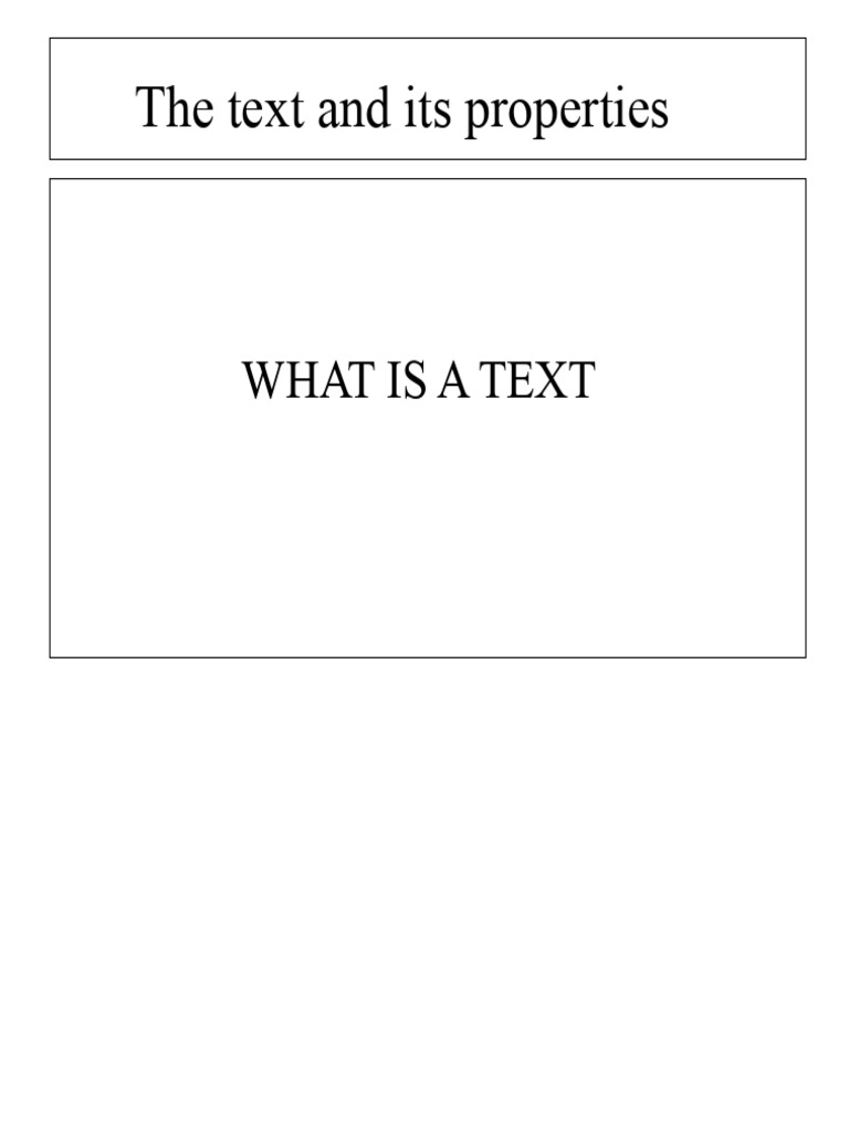 THE TEXT AND ITS PROPERTIES (2) | PDF | Intertextuality | Cognitive Science