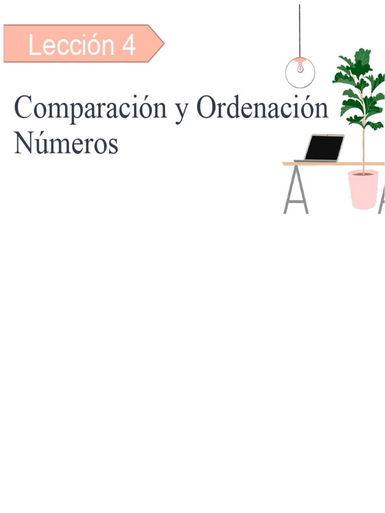 3 de Septiembre - Capítulo 1 Lección 4 Comparando y Ordenando Números | PDF