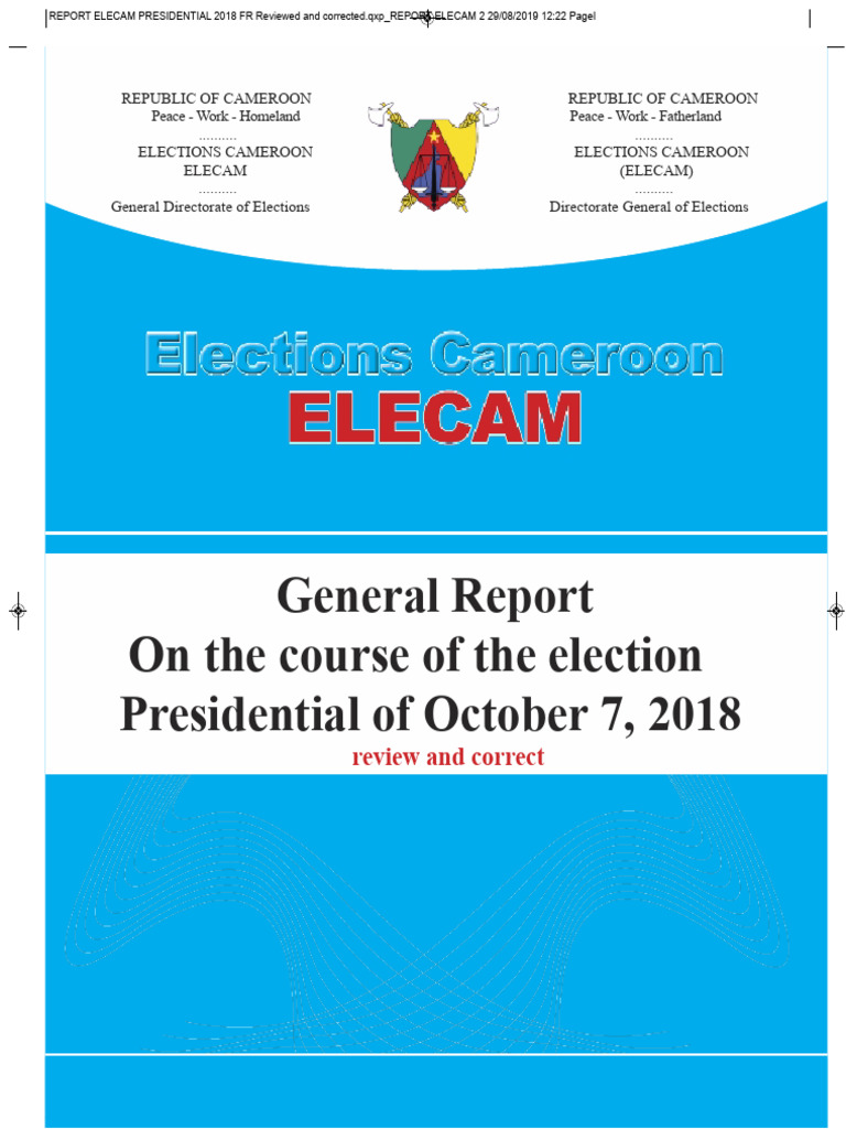 ELECAM 2018 Presidential Election Report | PDF | Elections | Voter ...
