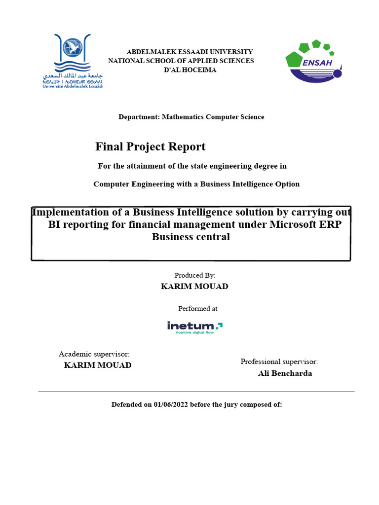 End of Study Project (20) - Rotated | PDF | Data Warehouse | Business ...
