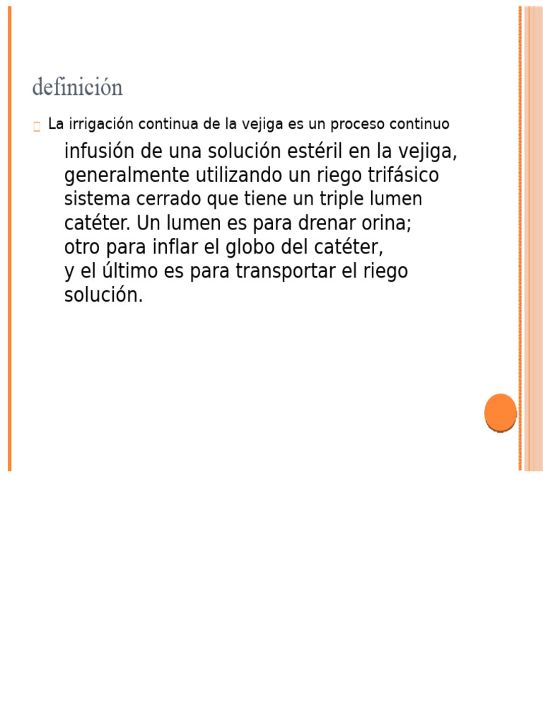 Irrigación de la vejiga 4 | PDF | Riego | Terapia intravenosa