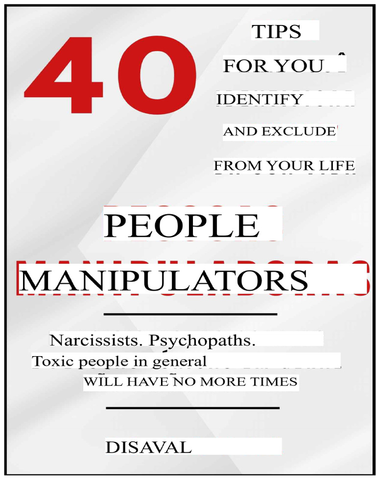 Manipulative people: 40 signs by Di Saval | PDF | Bullying | Social ...