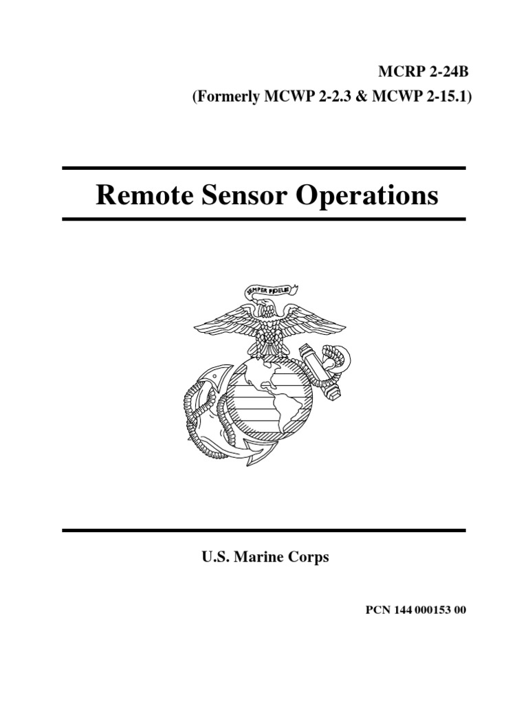 US Marine Corps - Remote Sensor Operations MCRP 2-24B | PDF ...
