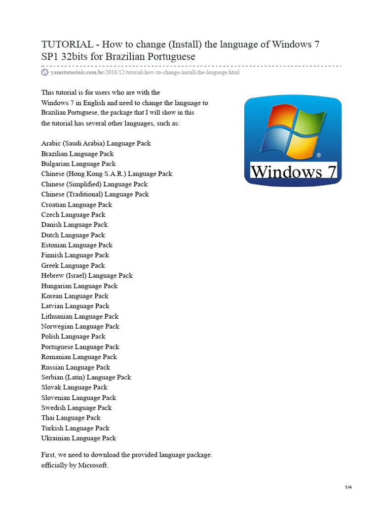 Yamstutoriais.com.Br - TUTORIAL - How to Change Install the Language of ...