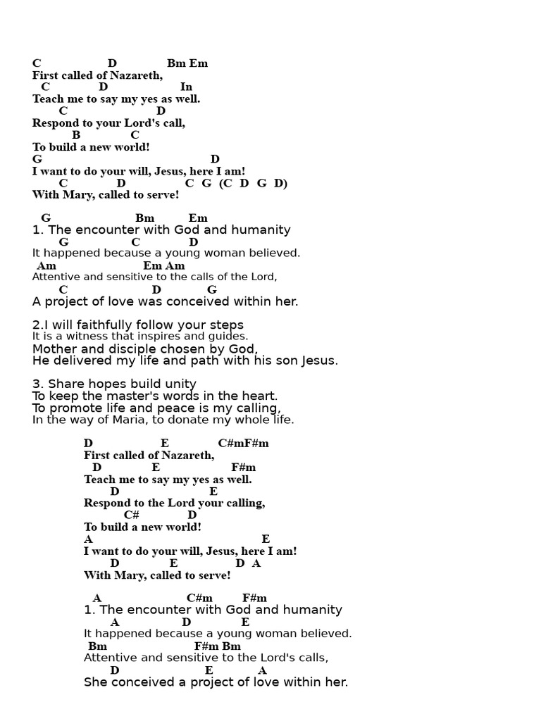 2015-05 Maria's Party Chord | PDF | Glory (Religion) | Mary, Mother Of ...