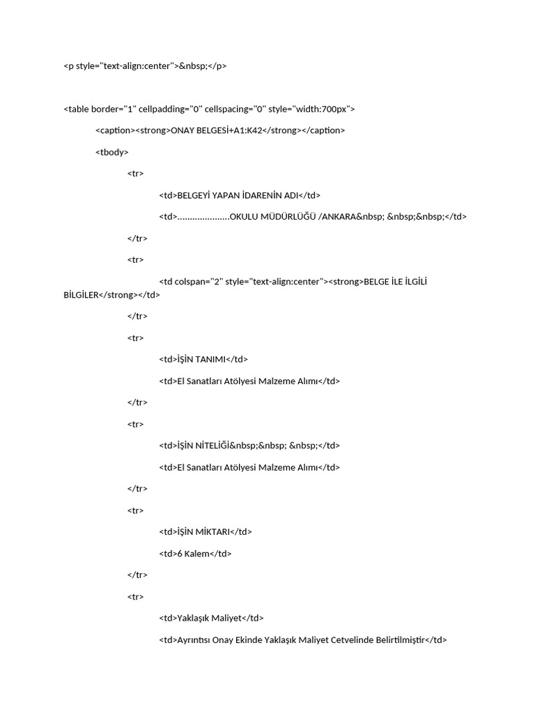 Doğrudan Temin Onay Belgesi | PDF