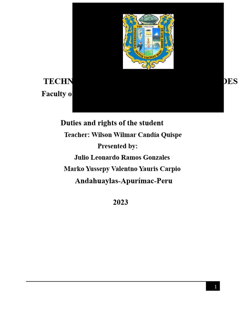 Student Rights and Duties Overview | PDF | Rights | Theory