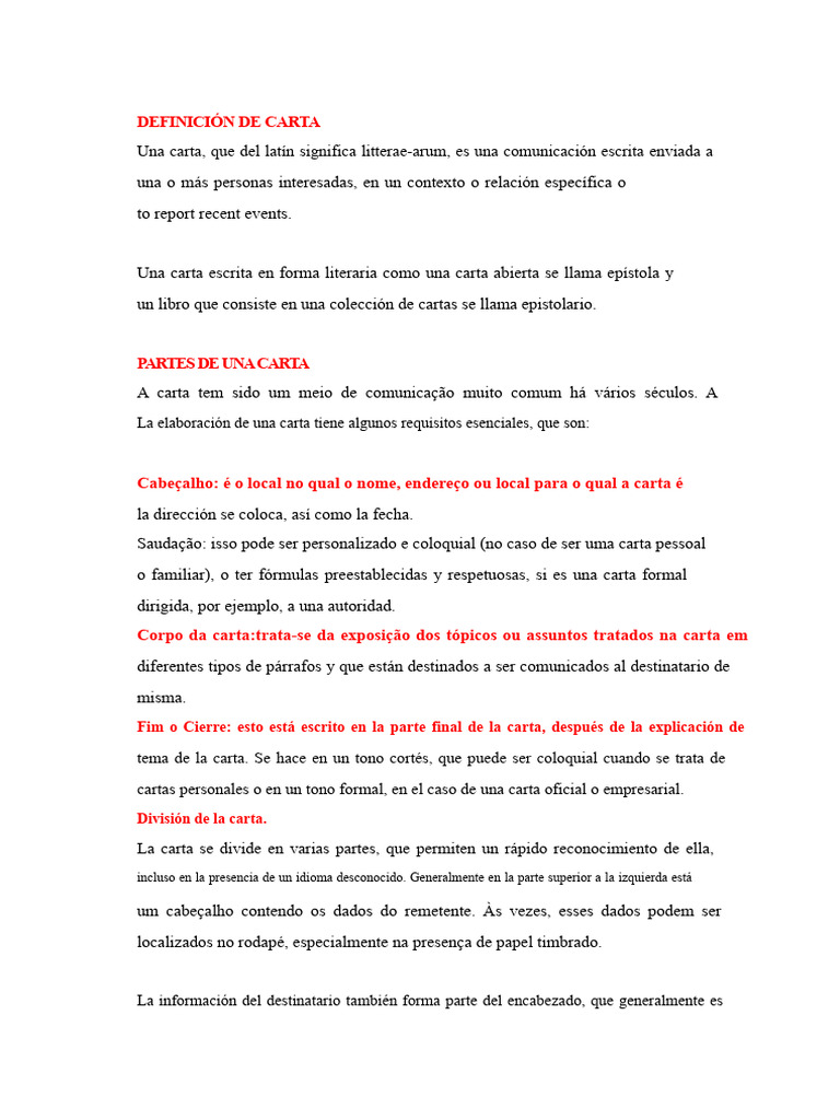 Cartas Formales e Informales | PDF