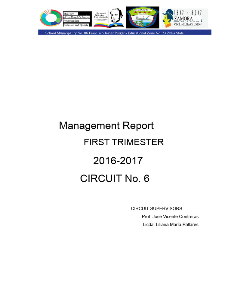 First Quarter Management Report.doc | PDF