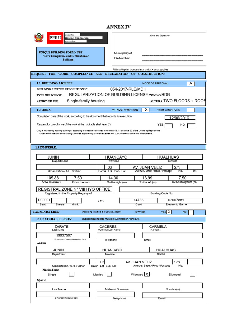 IV-WAS-Compliance-of-Work-and-Declaration-of-Building LOT O3.pdf | PDF ...