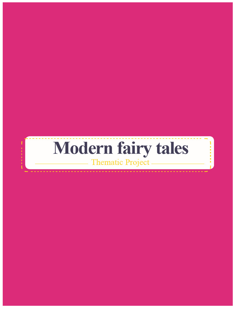 Mini Project Modern Fairy Tales | PDF | Little Red Riding Hood | Fairy ...