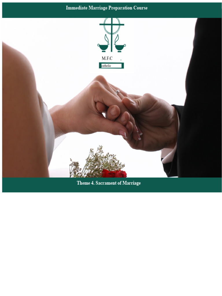 Topic 4. The Sacrament of Marriage | PDF | Marriage | Christian Views ...