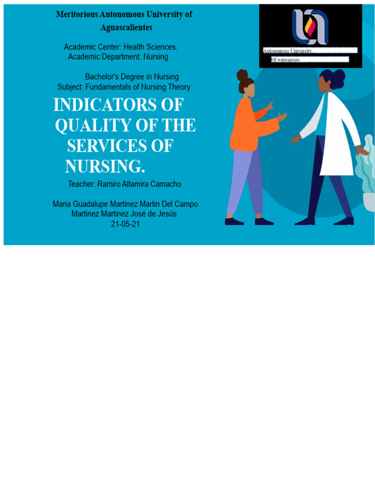 QUALITY INDICATORS OF NURSING SERVICES | PDF | Hospital Acquired ...