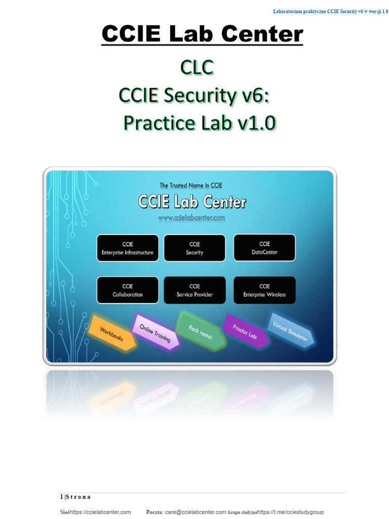CCIE Security v6 CLC LAB1.1 (Skorygowane) | PDF