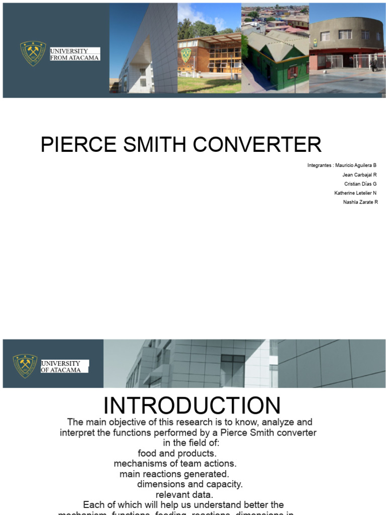 Pierce Smith Converter Overview and Process | PDF | Iron | Copper