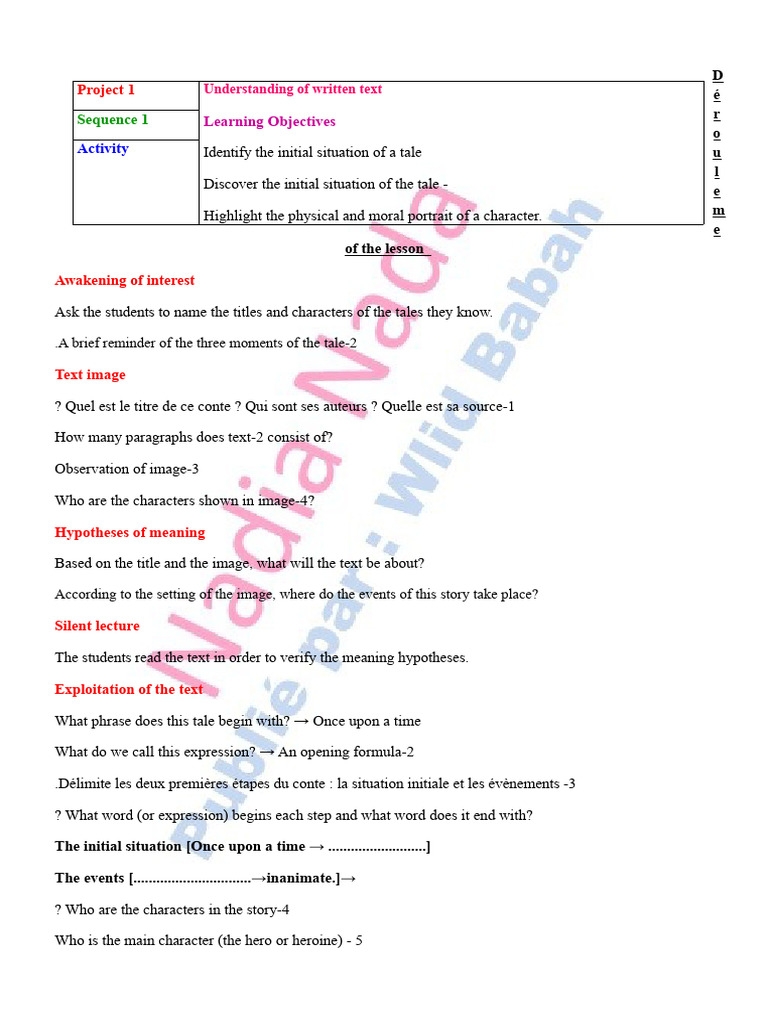 Reading comprehension 2AM Project 1 Sequence 1 - N | PDF | Languages ...