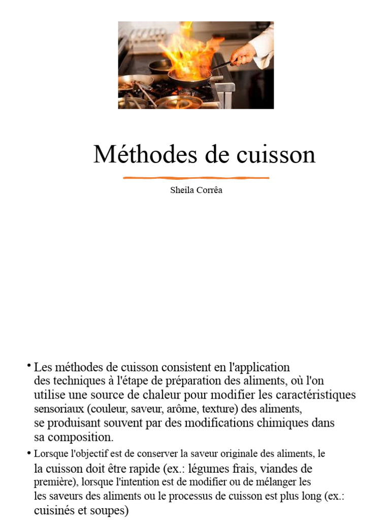 Techniques de cuisson des aliments | PDF | Cuisine | Nourritures