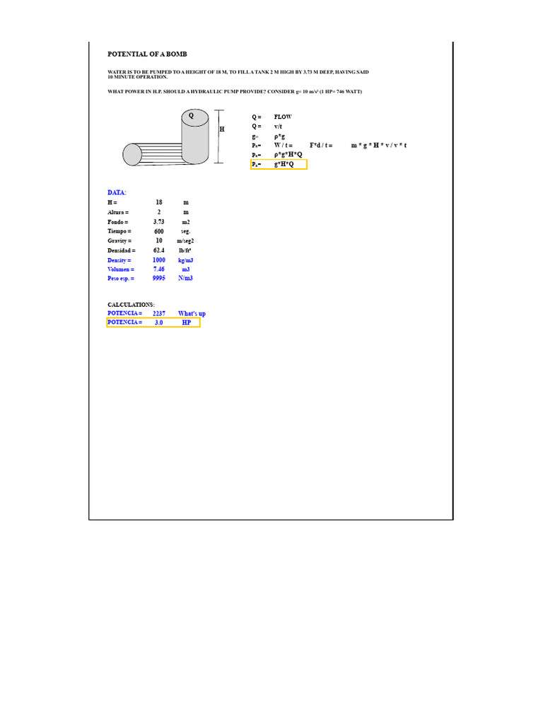 SPREADSHEET PUMPS | PDF | Microsoft Excel | Microsoft Office