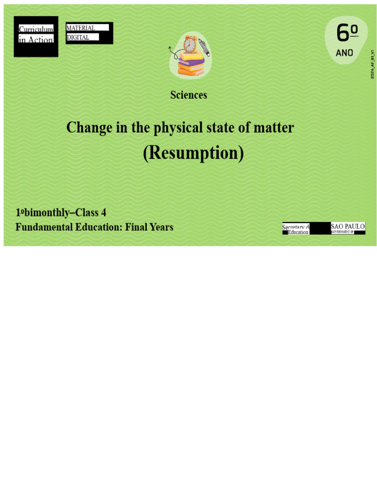 Lesson 4 - Change in the physical state of matter (Review) | PDF ...