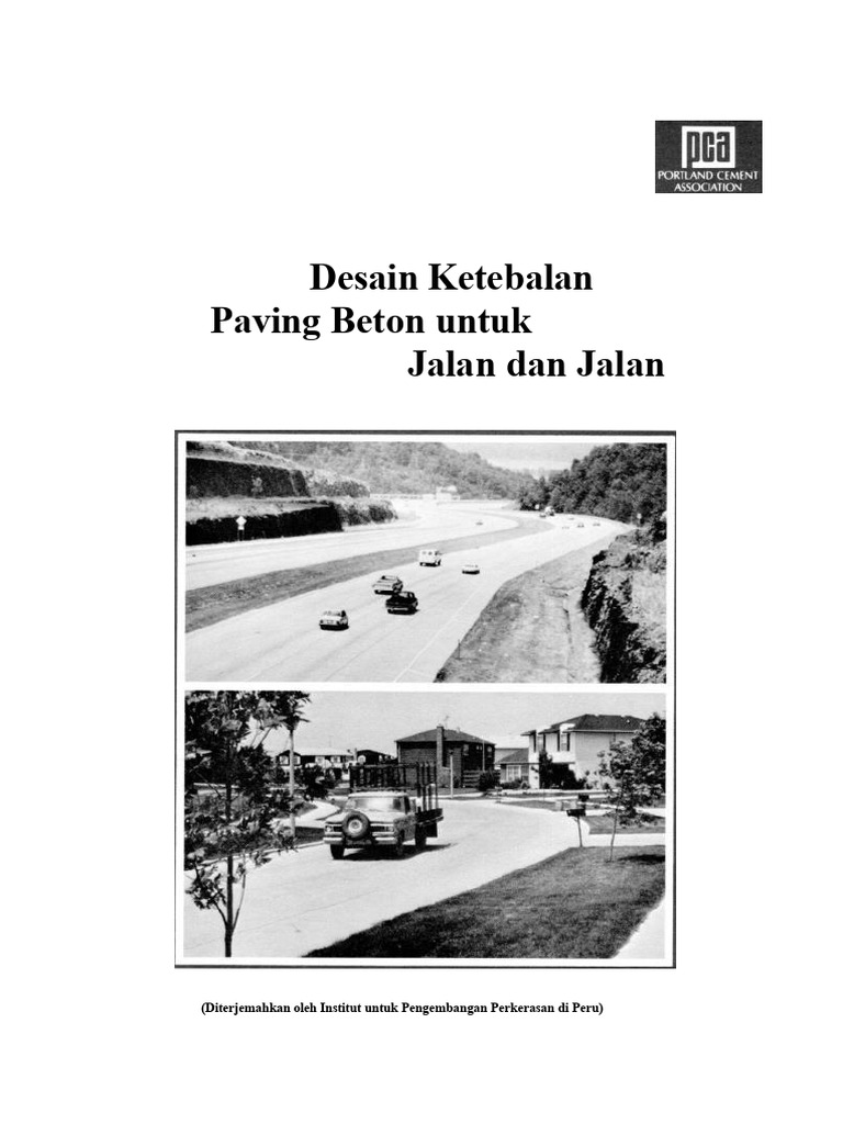 Desain Ketebalan Paving Beton Jalan | PDF