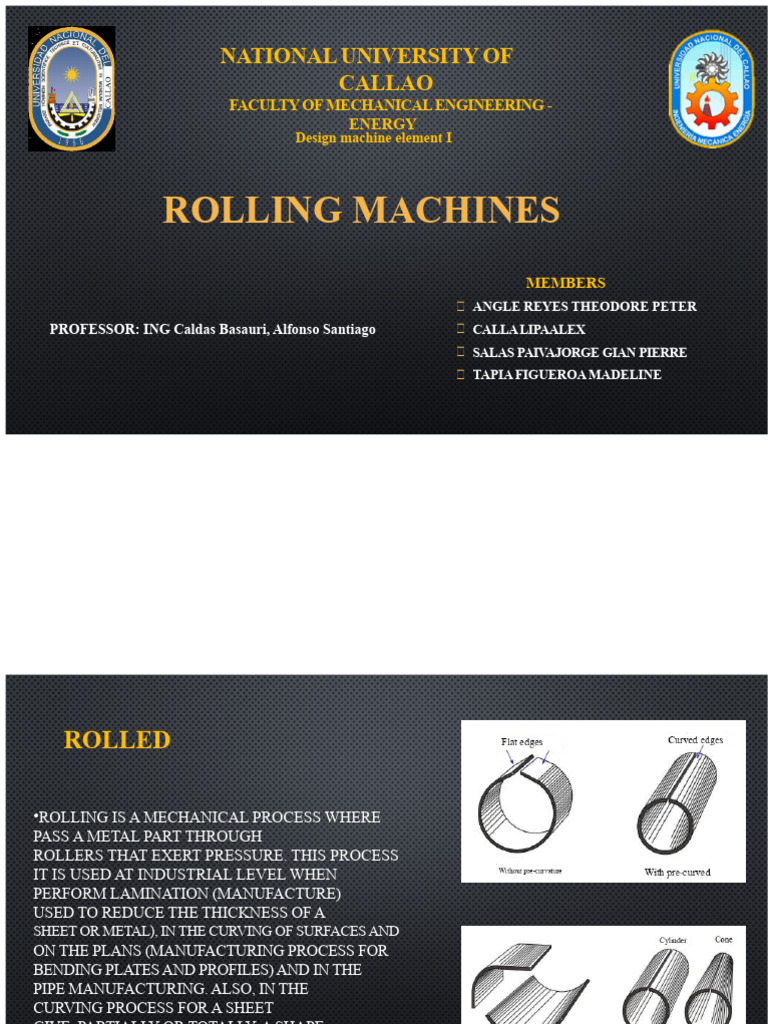 ROLLING MACHINES | PDF | Rolling (Metalworking) | Mechanical Engineering