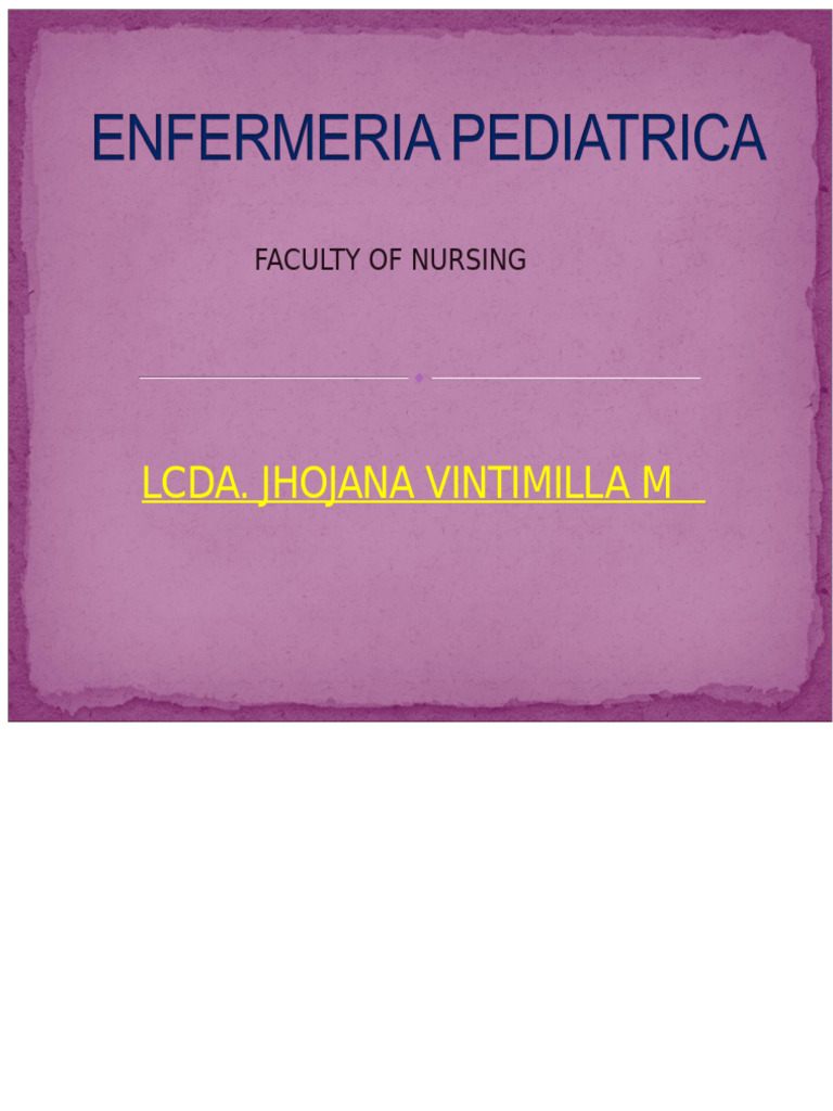 240106826-Pediatric Nursing | PDF | Anatomical Terms Of Motion | Nursing