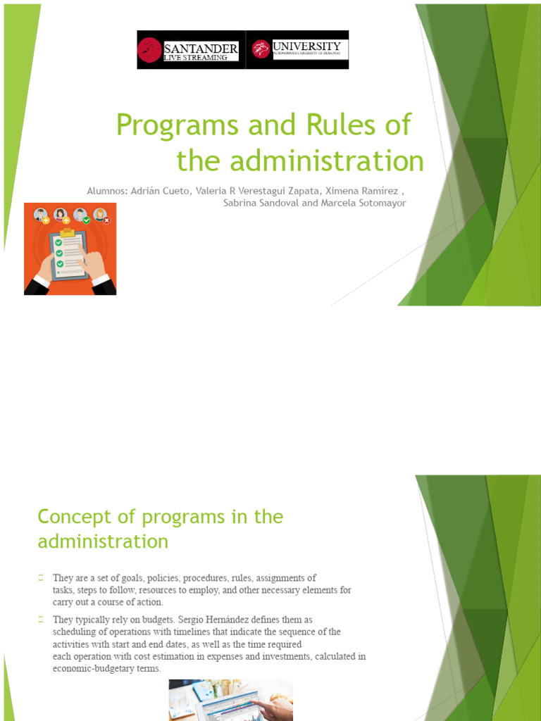 Programs and Rules of Administration | PDF | Business