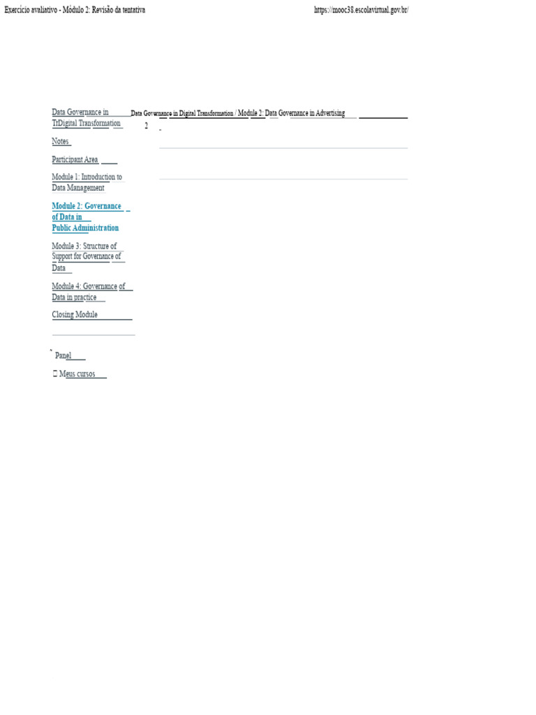 Assessment Exercise - Module 2 Review of The Attempt | PDF | Governance