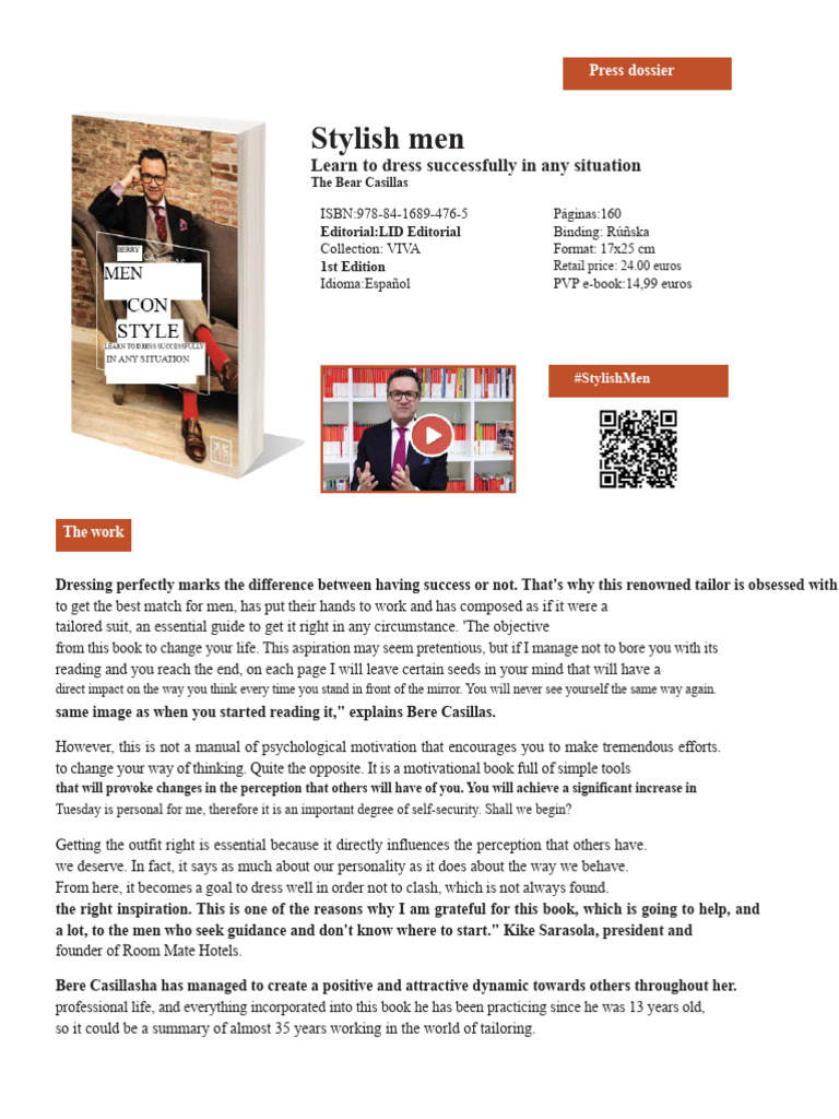 Men With Style Dossier | PDF | Softlines (Retail) | Fashion