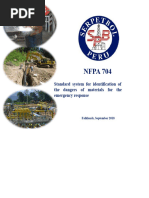 NFPA 704 Hazard Identification Guide | PDF | Dangerous Goods | Combustion