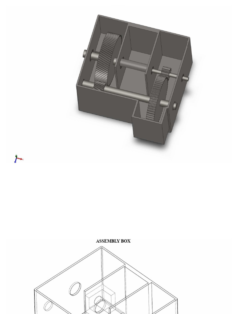 Plans and Drawings of A Speed Reduction Box | PDF | Gear | Bearing ...