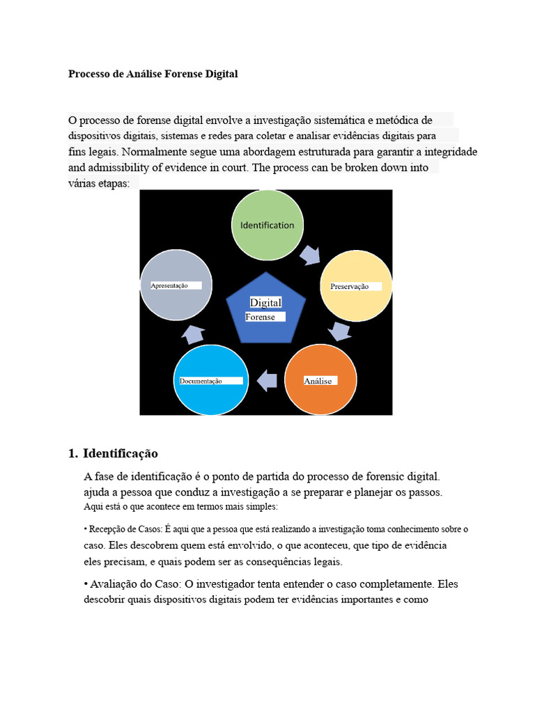 Análise Forense Digital: Etapas e Processos | PDF | Forense digital ...