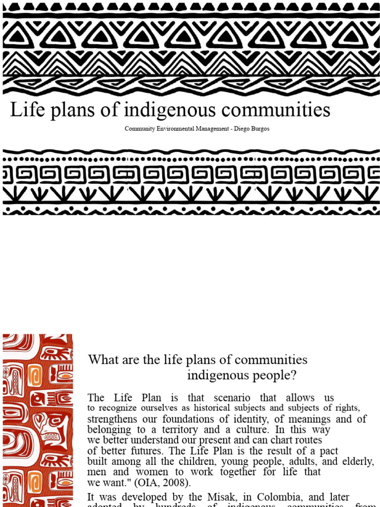 Life plans of indigenous communities.pptx | PDF | Indigenous Peoples ...