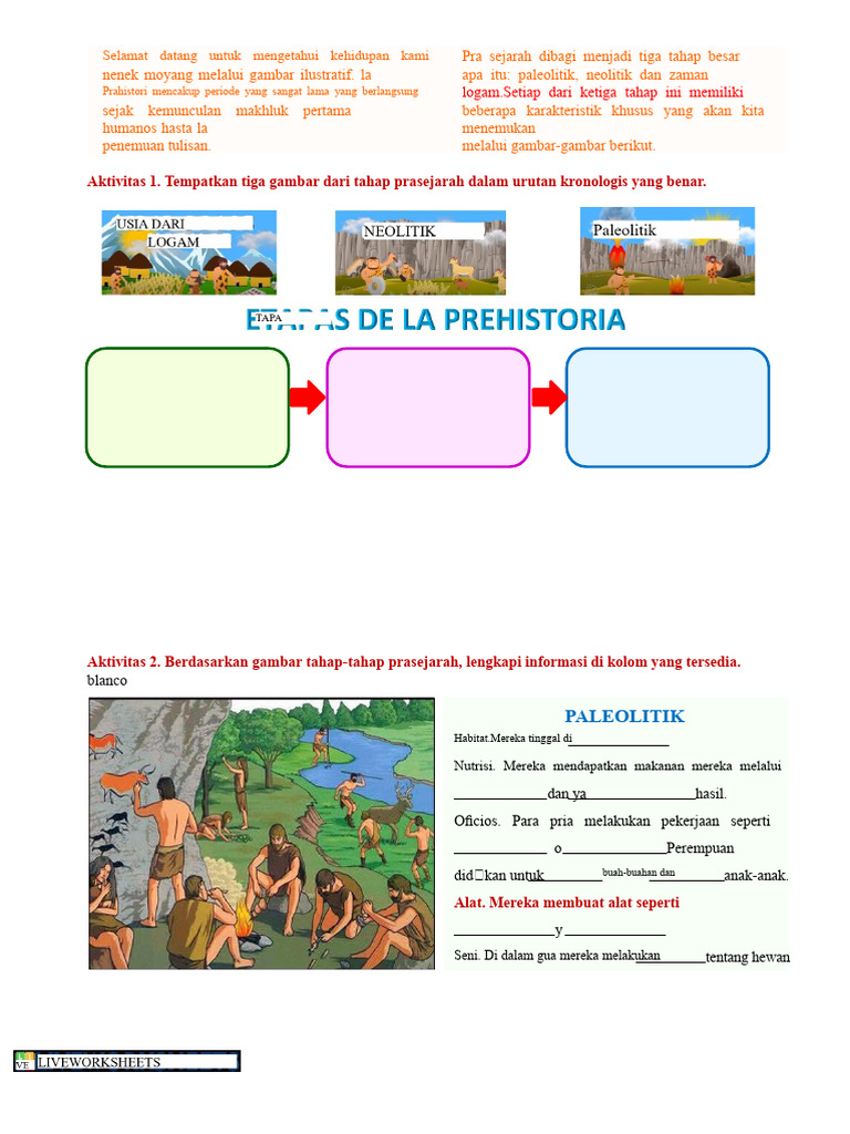 Tahapan Prasejarah: Paleolitik hingga Logam | PDF