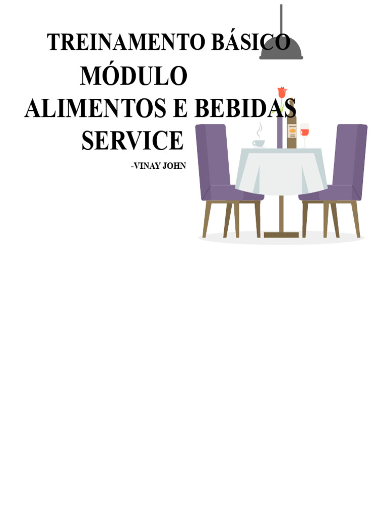 Módulo Básico de Treinamento em Serviço de Alimentos e Bebidas | PDF ...
