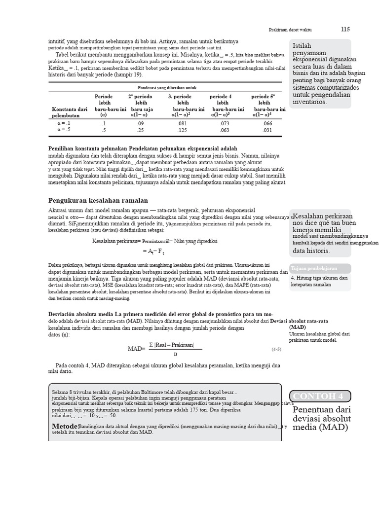 Metode Peramalan dan Akurasi Model | PDF