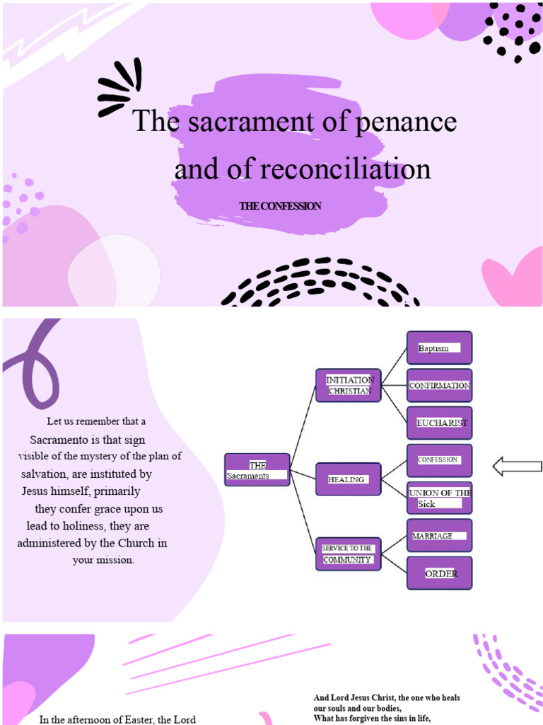 Understanding the Sacrament of Reconciliation | PDF | Penance ...